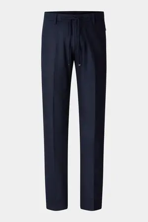 Bogner Riley Business Wool Mix Pants - Navy