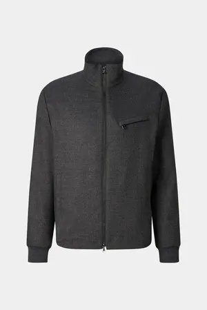 Bogner Milan Virgin Wool Blend Zip-up Jacket