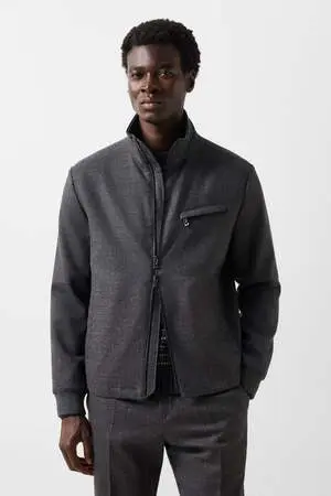 Bogner Milan Virgin Wool Blend Zip-up Jacket