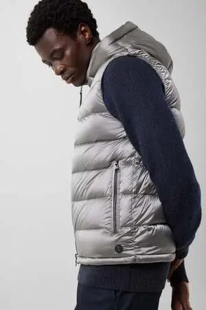 Bogner Quilted Down Vest - Gray
