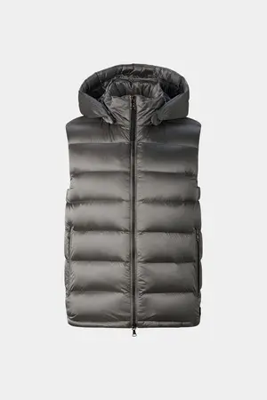 Bogner Quilted Down Vest - Gray