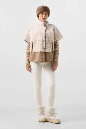 Bogner Lexy Lambskin And Shearling Jacket