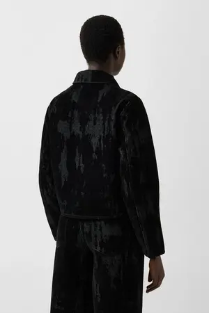 Bogner Lore Velvet Trim Denim Jacket
