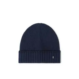 Bogner Moulan Virgin Wool Hat - Navy