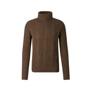 Bogner Eros Yak Wool Turtleneck Pullover - Brown