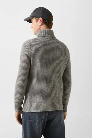 Bogner Eros Yak Wool Turtleneck Pullover - Gray