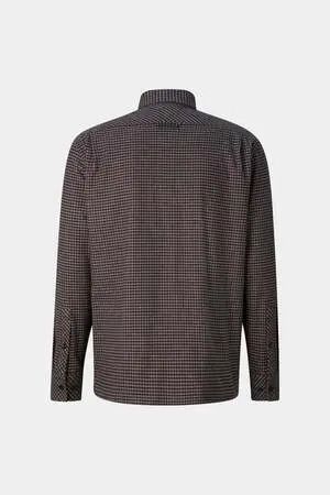 Bogner Hardy Cotton Flannel Shirt - Coffee/beige/navy