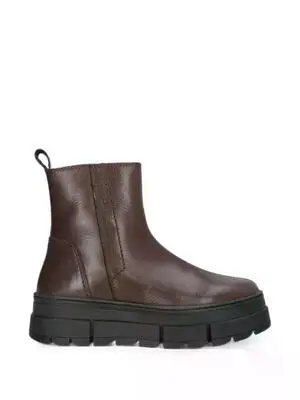 CANADA SNOW Mount Fiona Shearling-lined Leather Boots - Brown