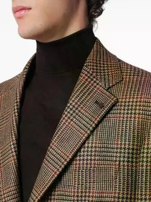 Tagliatore New York Prince Of Wales Check Blazer - Brown