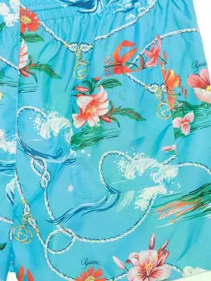 Gucci Floral-print Swim Shorts