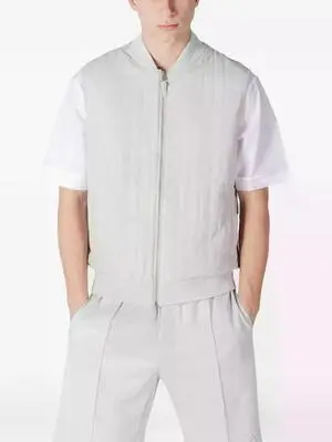 ANTONY MORATO Quilted Zip-fastening Gilet - Grey