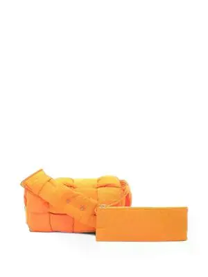 Bottega Veneta 2010s Padded Cassette Belt Bag - Orange