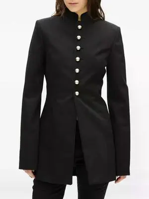ANN DEMEULEMEESTER Yana Button-up Jacket - Black