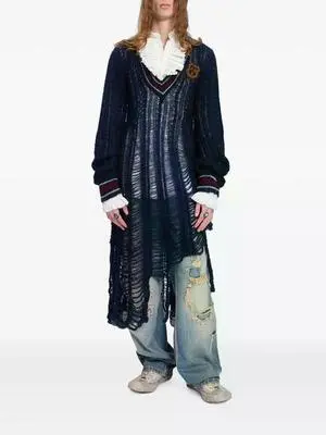 ANN DEMEULEMEESTER Ruffled-trim Long-sleeve Shirt