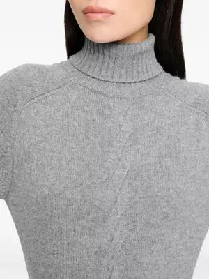 BARRIE Maxi Cable-knit Roll-neck Dress