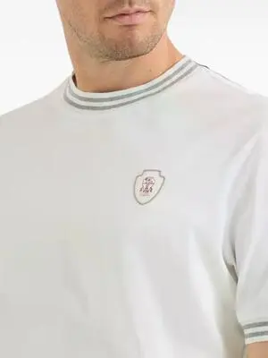 Brunello Cucinelli Logo-embroidered T-shirt
