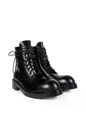 ANN DEMEULEMEESTER Jomund Lace-up Leather Boots
