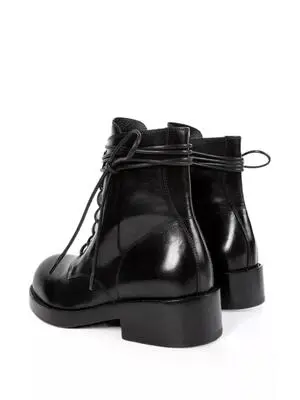 ANN DEMEULEMEESTER Jomund Lace-up Leather Boots