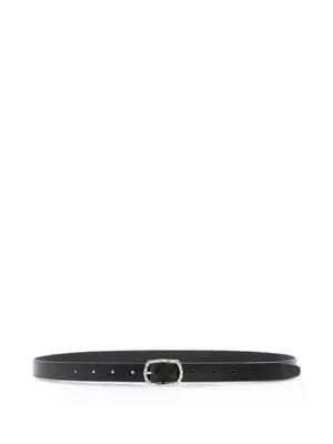ANN DEMEULEMEESTER Buckle-fastening Leather Belt - Black