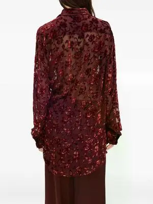 ANN DEMEULEMEESTER Elisabeth Floral-devoré Shirt