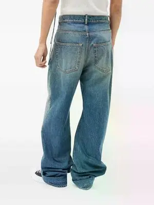 ANN DEMEULEMEESTER Stonewashed Self-tie Jeans