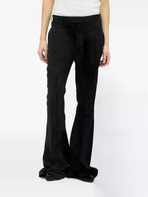 ANN DEMEULEMEESTER Striped Trousers - Black