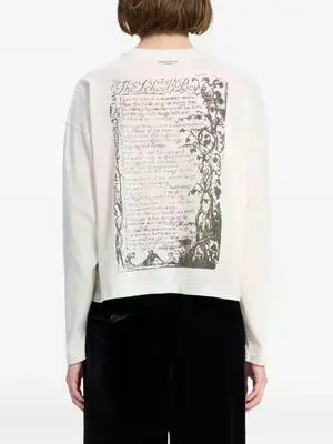 ANN DEMEULEMEESTER Graphic-print Long-sleeve T-shirt