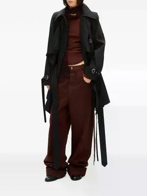 ANN DEMEULEMEESTER Reppa Draped Trench Coat