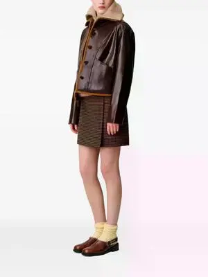 Claudie Pierlot Shiny-effect Leather Jacket