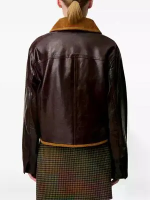 Claudie Pierlot Shiny-effect Leather Jacket