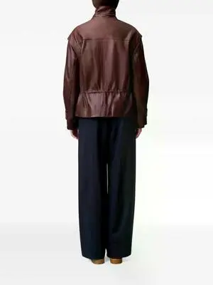 Claudie Pierlot Wide-cut Leather Jacket