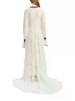 ANN DEMEULEMEESTER Distressed V-neck Maxi Dress