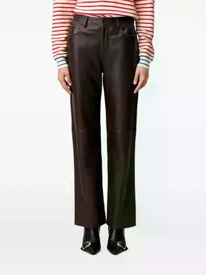 Claudie Pierlot Leather Trousers