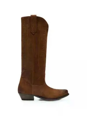 GOLDEN GOOSE Wish Star With Laserd Upper Boots - Brown