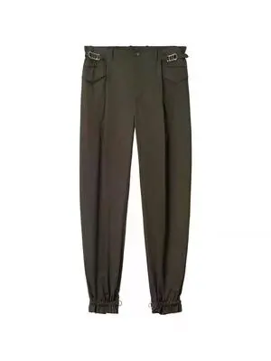 KIKO KOSTADINOV Buckle-detail Ruffled-cuff Trousers - Brown