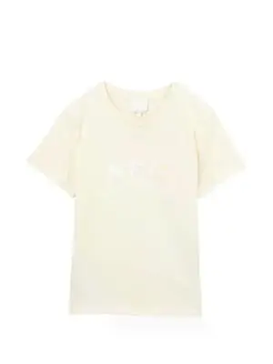 A.p.c. Logo-embroidered T-shirt - Yellow