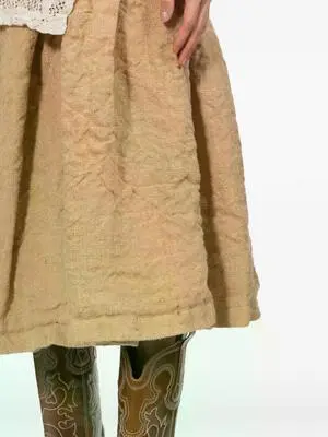 Comme Des Garçons Pleated Midi Skirt