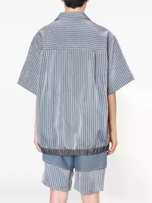 Kolor Striped Buckle Shirt