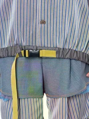 Kolor Striped Buckle Shirt