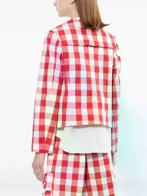 Comme Des Garçons Gingham Collared Jacket