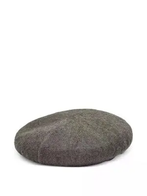 CA4LA Knitted Beret - Brown