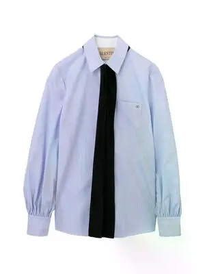 Valentino Garavani Bead-embellished Shirt - Blue