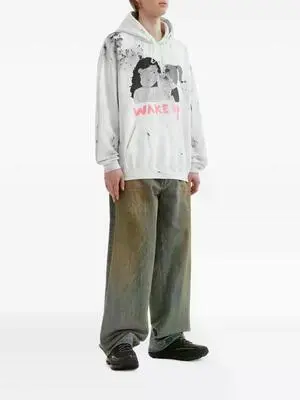 WESTFALL Graphic-print Hoodie - White
