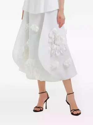 ENFOLD Ruffled-embellished A-line Skirt