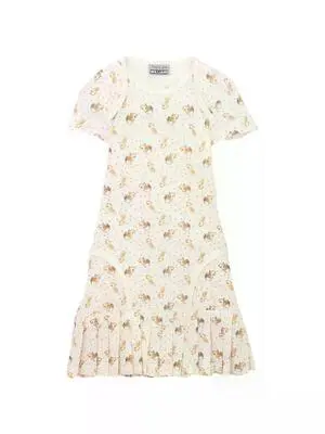 Ashley Williams Graphic-print Dress - Neutrals
