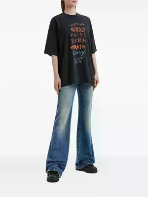 Vetements Distressed Graphic-print T-shirt
