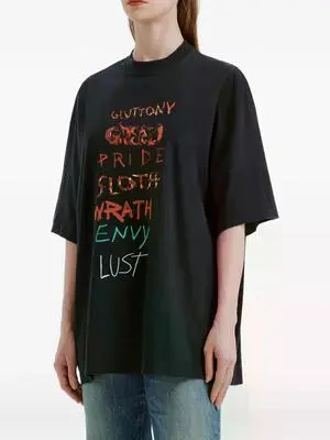 Vetements Distressed Graphic-print T-shirt