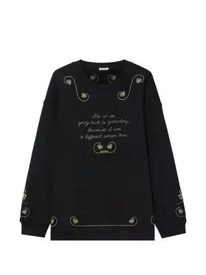 BODE Embroidered Cotton Sweatshirt