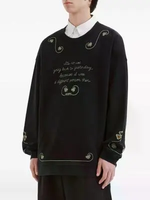 BODE Embroidered Cotton Sweatshirt