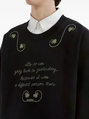 BODE Embroidered Cotton Sweatshirt